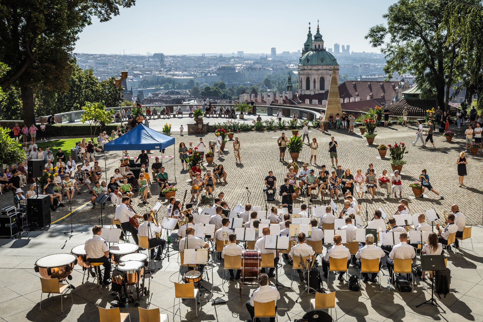 The Promenade Concert in the South Gardens of the Prague Castle ...